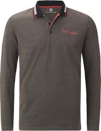 Jan Vanderstorm Homme Polo À Manches Longues Knutsen Marron, 64/66