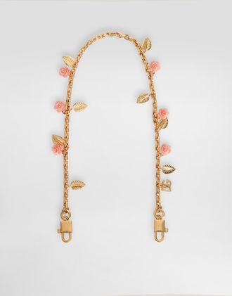 Dolce & Gabbana Metal Shoulder Strap With Roses - Frau Collection Mehrfarbig Onesize