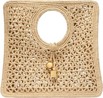 Jacquemus Femme, Sacs, Beige, Taille: ONE Size Borsa quadrata piccola Spiaggia