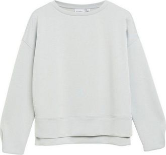 Comma Sweatshirt Sweatshirt Weiches Sweatshirt mit Faltendetail