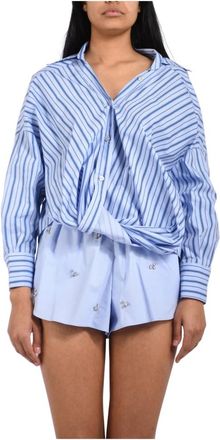 A Paper Kid Femme, Robes, Bleu, Taille: 48 FR Robe Chemise