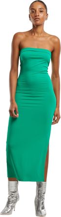 Urban Classics Damen Kleid Ladies Bandeau Midi Dress, trägerloses Bandeau Kleid in Midi-Länge, Größen XS - 5XL
