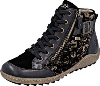 Remonte Damen R1441 Schnürstiefel, schwarz 03, 36 EU