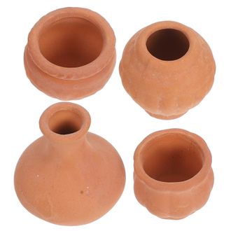 Angoily 4 St&uuml;ck Kleiner Terrakottat&ouml;pfe aus Robustem Rotem Ton Kleine Blument&ouml;pfe f&uuml;r Sukkulenten Kleiner Garten und Selbstgemacht Bastelprojekte Vielseitiges