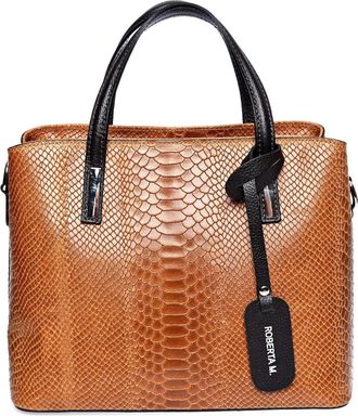Roberta M Braun Rindsledertasche