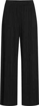 Vila Damen Viplisa Hw Wide Pants - Noos Hose, Black Beauty, XXL