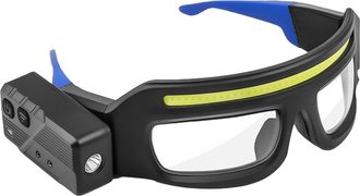 Generico Brille mit Licht f&uuml;r Radfahren: Schatten zum Radfahren bei Nacht, LED-Vision-Ausr&uuml;stung, Bewegungsoptik f&uuml;r den Au&szlig;enbereich, Schutzbrille f&uuml;r Fahrrad