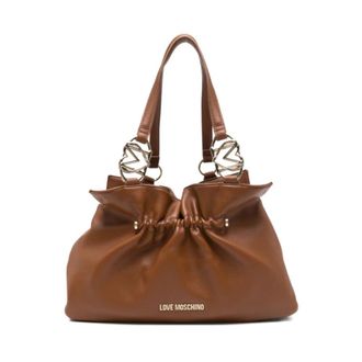 Love Moschino Femme, Sacs, Brun, Taille: ONE Size Sac &agrave; main avec logo