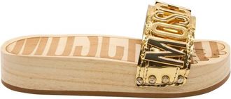 Moschino Femme, Chaussures, Jaune, Taille: 38 EU Sandales