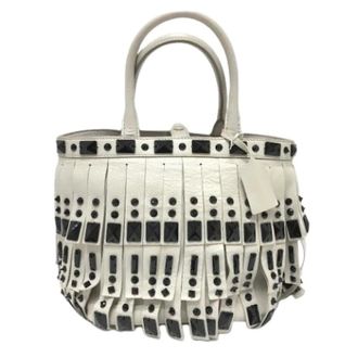 Prada Sac &agrave; main vintage doccasion - Femme - Pre-owned - Blanc - Taille: ONE Size