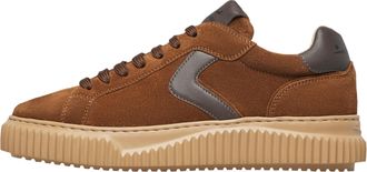 Voile Blanche Sneakers aus Leder und Veloursleder, braun- 40