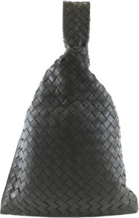 Bottega Veneta Sac bandouli&egrave;re en cuir dagneau Pre-owned - Femme - Pre-owned - Noir - Taille: ONE Size
