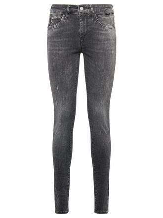 Mavi Adriana; Dark Grey Distressed Glam, Skinny, 30/34
