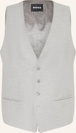 HUGO BOSS Anzugweste Huge Slim Fit grau