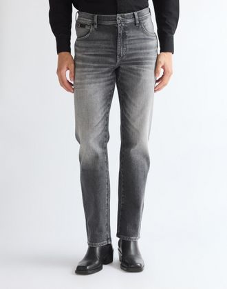 Wrangler Straight-Jeans WRANGLER TEXAS, Herren, Gr. 31, L&auml;nge 32, smoky granite, Denim/Jeans, Obermaterial: 99% Baumwolle, 1% Elasthan, straight fit lang, Jean