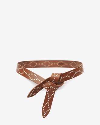 Isabel Marant Ceinture Lecce - Femme - Cognac-argent&eacute; - Taille M - Isabel Marant