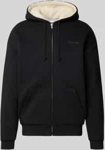 Review Regular Fit Sweatjacke aus Baumwoll-Mix mit Teddyfutter
