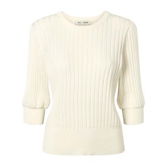 Rue de Femme Rundhals-Strickwaren - - Knitwear - Damen - Wei&szlig; - XL