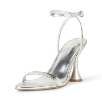 The Drop Lina Trend Heel Sandalen, Silber, 42 EU
