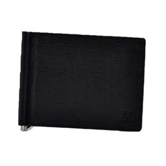 John Richmond Portefeuille livre avec pince &agrave; billets et logo en relief - Homme - Accessoires - Noir - Taille: ONE Size