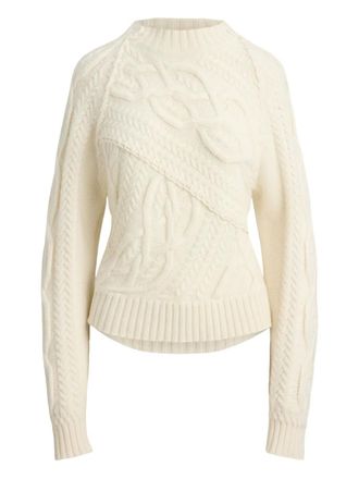Ralph Lauren Collection pull en maille torsad&eacute;e - Tons neutres