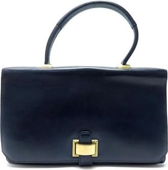 Herm&egrave;s Crossbody Bags - VINTAGE HANDTASCHE HERMES BRIO LEDERBOX BLAUER SCH - Gr. unisize - in Blau - f&uuml;r Damen