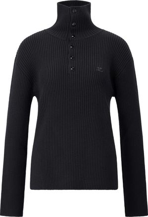 Courr&egrave;ges Pullover mit Stehkragen