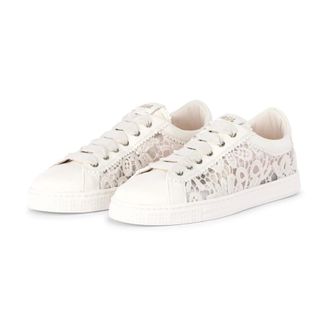 AGL Agl, Femme, Chaussures, Blanc, Taille: 36 EU Baskets en dentelle transparente avec larges bandes