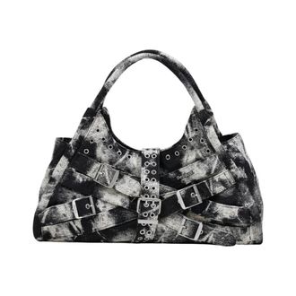 Desigual Femme, Sacs, Noir, Taille: ONE Size Sac &agrave; main avec boucle et fermeture &agrave;