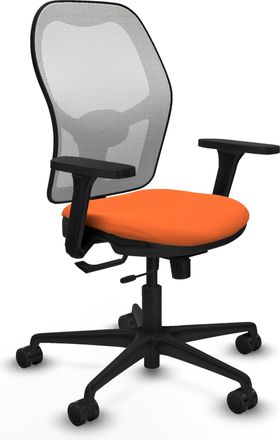 Piqueras y Crespo B&uuml;rostuhl, Orange, mit 3D-Armlehnen, h&ouml;henverstellbare Lendenwirbelst&uuml;tze, ausgestattet mit Syncro/Translack und Schaumstoff, mit Rollen von 65 mm, Ny