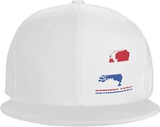 Generic Carte du Drapeau des Pays-Bas Homme Femme Snapback Chapeau Snapback Chapeaux Pare-Soleil R&eacute;glable Casquette Hip Hop pour Sport Adulte P&ecirc;che
