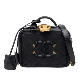 Chanel Pre-owned Filigree Vanity Case - - Pre-owned - Damen - Blau - ONE SIZE