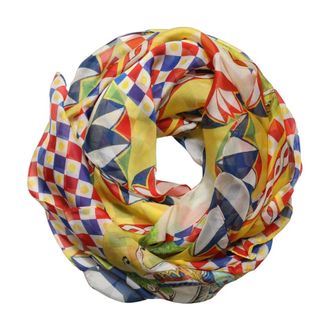Dolce & Gabbana Carretto Print Seidenschal - - Accessories - Damen - Mehrfarbig - ONE SIZE