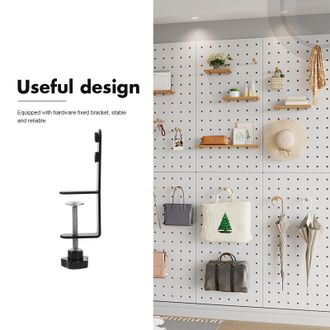 NUOBESTY 2 St&uuml;ck Metall Lochplattenhalter mit Kunststoff C Klemme Stabile Tischhalterung f&uuml;r Schreibtisch Werkstatt Universell Einsetzbar im B&uuml;ro und Heimarbei