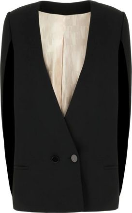 Alberta Ferretti Femme, Vestes, Noir, Taille: 36 FR Gilet crois&eacute;