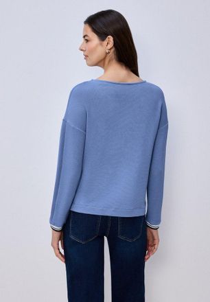 Street One Langarmshirt mit U-Boot-Ausschnitt