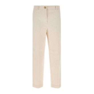 HUGO BOSS Femme, Pantalons, Beige, Taille: 32 FR Pantalon droit en velours c&ocirc;tel&eacute;