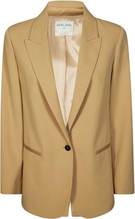 Forte_Forte Femme, Vestes, Jaune, Taille: 38 FR Giacca Satin