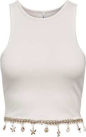 Only Onlshelly Life S/L Top JRS, Cloud Dancer, L Femmes