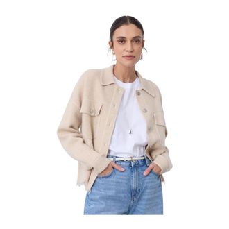 Notshy Femme, Vestes, Beige, Taille: 38 FR Levo Cashmere Jacket