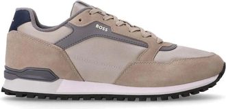HUGO BOSS Homme, Chaussures, Multicolore, Taille: 43 EU Casual Suede and Mesh Baskets