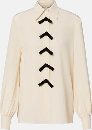 Valentino Blouse en cr&ecirc;pe de soie