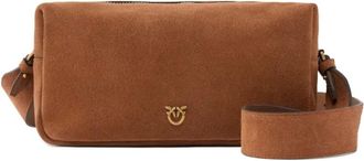 Pinko Pinko, Femme, Sacs, Brun, Taille: ONE Size Borsa in suede