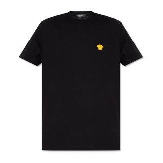 Versace T-Shirt mit Medusa-Gesicht - - Tops - Herren - Schwarzk - S