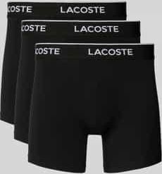 Lacoste Boxershorts mit elastischem Label-Bund im 3er-Pack
