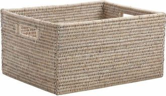 Aubry Gaspard Aubry Gaspard - Corbeille rangement en rotin 34 x 26 x 18 cm