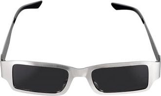 Garneck Lunettes Soleil Carr&eacute;es Unisexes Acier Inoxydable Protection UV Confort Ergonomique Style Classique