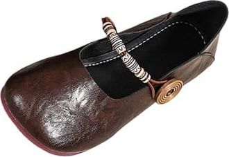 Generic Chaussures Mary Jane pour femme - Large largeur - Bout rond - Respirantes - L&eacute;g&egrave;res - Pliables - Confortables - Style d&eacute;contract&eacute; - Pour le travail et