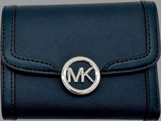 Michael Kors Femme, Accessoires, Bleu, Taille: ONE Size Leida Wallet
