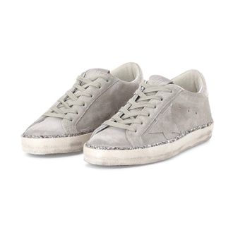 Golden Goose Femme, Chaussures, Gris, Taille: 37 EU Baskets en velours avec ornements de bijoux